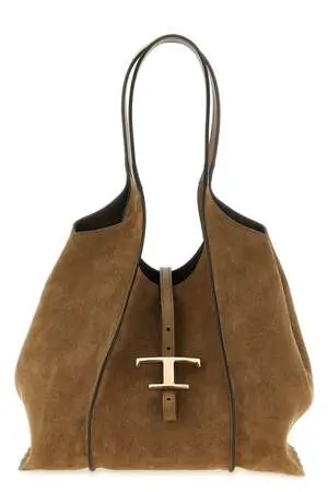TOD'S Medium 't Timeless' Shopping Bag - Brown