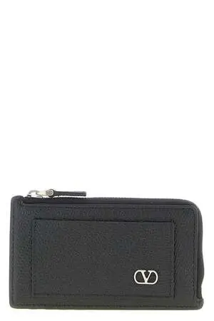 Valentino Garavani Vlogo Signature' Coin Purse - Black