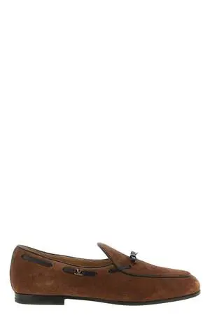 Valentino Garavani Suede Loafers - Brown