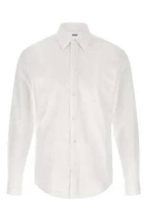 Burberry Cotton Shirt With Check Details White