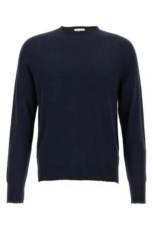 MA'RY'YA Crewneck Sweater With Raglan Sleeves - Blue
