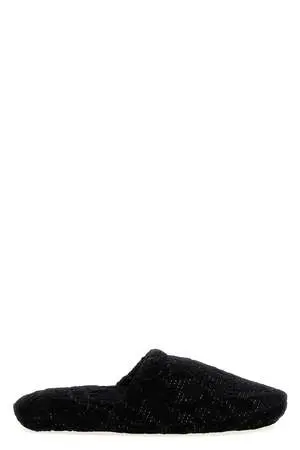 Versace Slippers 'barocco Slippers - Black