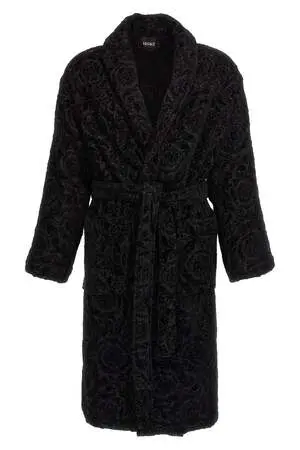 Versace Barocco' Bathrobe - Black