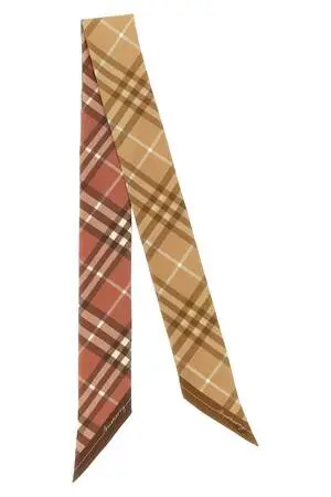 Burberry Reversible Thin Silk Scarf