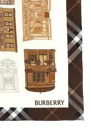 Burberry Storefront" Silk Scarf
