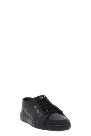Saint Laurent Low-top Sneaker With Gold-tone Logo