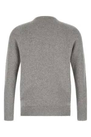 MA'RY'YA Crew-neck Sweater With Side Slits