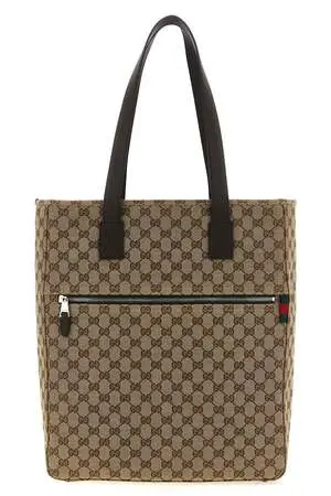 Gucci Gg Supreme Tote Bag - Brown