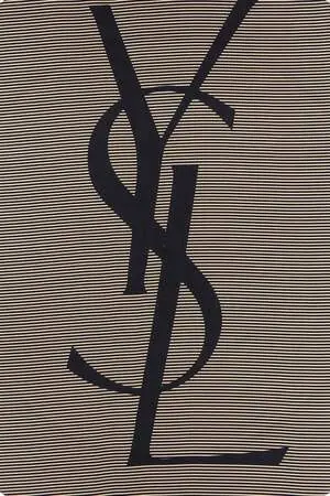 Saint Laurent Silk Scarf With Cassandre Logo