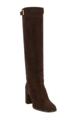 Prada Suede Boots With Buckle Detail