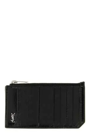 Saint Laurent Tiny Cassandre' Cardholder - Black