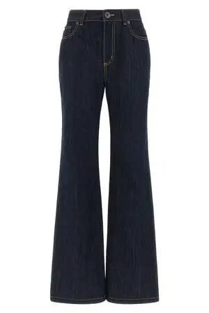 Alexander McQueen Trousers 'straight Leg Jeans - Blue