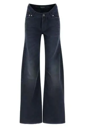Balenciaga Curved Waist Jeans - Blue