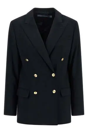 Polo Ralph Lauren Wool Blazer With Gold-tone Buttons - Blue