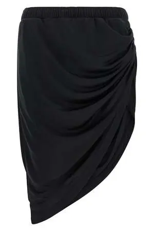 COURREGES Courrèges Skirt With Asymmetrical Draping - Black