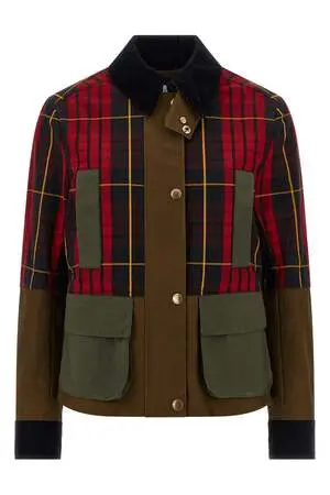 Alexander McQueen Patchwork Jacket With Peplum Hem - Multi