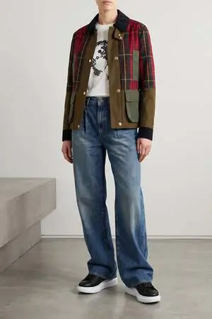 Alexander McQueen Patchwork Jacket With Peplum Hem