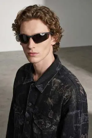 Balenciaga Boomerang" Sunglasses