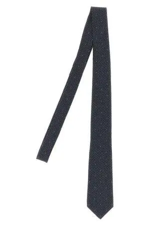 Saint Laurent Dotted' Tie - Blue