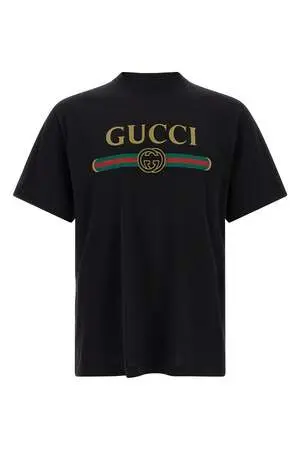 Gucci Silk-blend Jersey T-shirt - Black