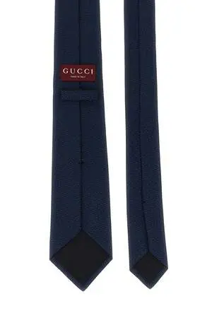 Gucci Silk Jacquard Tie With Signature Bee Detail