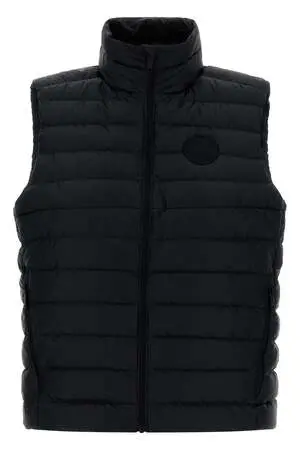 Canada Goose Quilted Gilet With Tonal Logo - Black