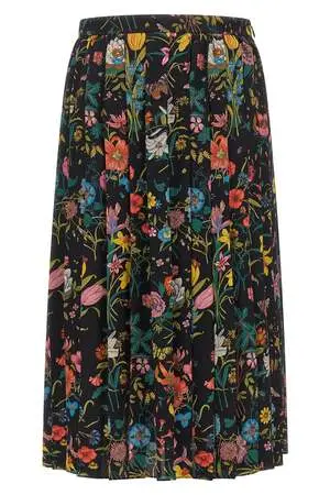 Gucci Flora Midi Skirt - Multi
