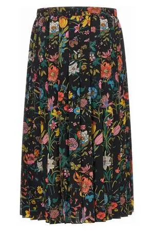 Gucci Flora Midi Skirt