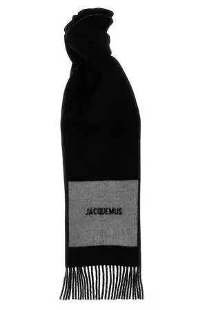Jacquemus Scarf 'l'echarpe Rond Carr - Black