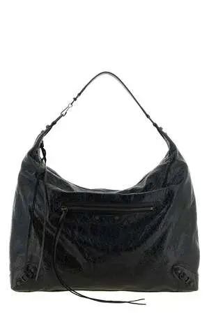 Balenciaga Large 'hobo Le City' Shoulder Bag - Black