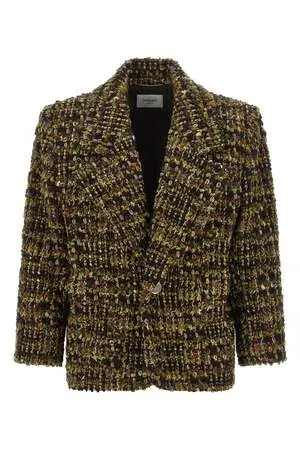 Saint Laurent Bouclé Tweed Blazer - Multi
