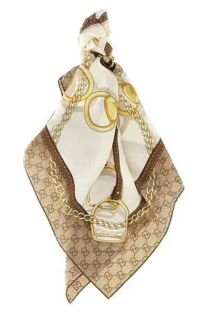 Gucci Silk Twill Carr - Beige