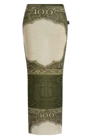 JEAN PAUL GAULTIER The Green Cartouche' Skirt - Multi