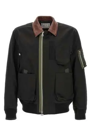 Sacai Cotton Blouson Jacket - Black