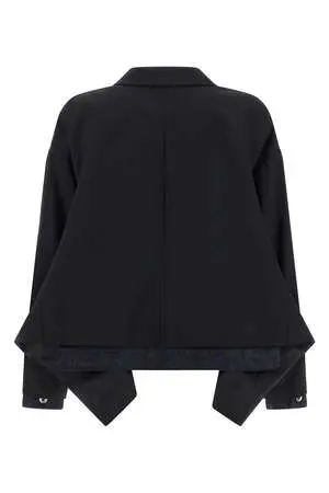 Sacai Blazer With Asymmetrical Hem