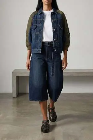 Sacai Hybrid Jacket With Spliced Denim Construction
