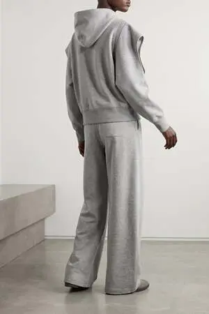 Sacai Zip-up Hoodie With Structured Shoulders