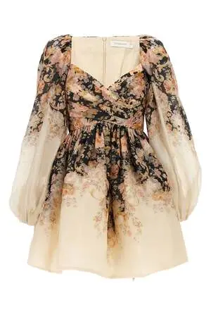 Zimmermann Mini Dress 'illustration Draped - Multi