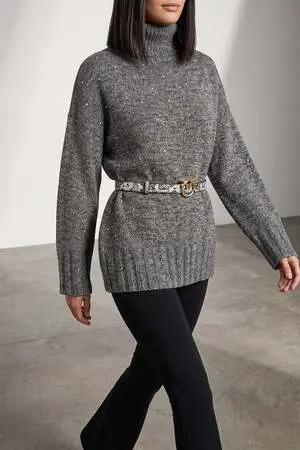 Pinko Crystal-embellished Turtleneck