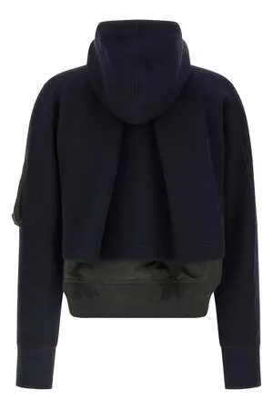 Sacai Hybrid Hoodie Silver-tone Hardware