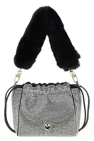 Pinko Rhinestone Bucket Bag