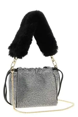 Pinko Rhinestone Bucket Bag