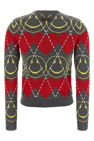 Moschino Smiley Argyle' Sweater