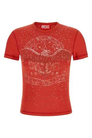 DIESEL® T-shirt 't-marsy-rib-cry - Red