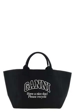 GANNI Xxl Shopping Tote - Black