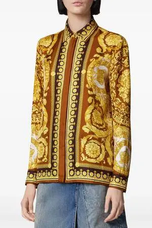 Versace Barocco 92 Foulard' Shirt - Gold