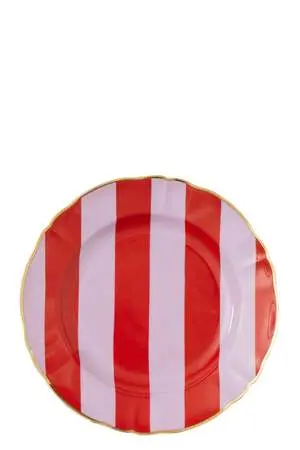 BITOSSI Dessert Plate 'stripes' 20.5 Cm - Multi