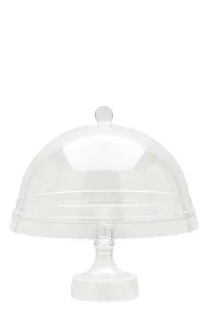 MARIO LUCA GIUSTI Cake Stand With Embossed Details - Transparent