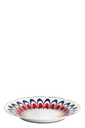 BITOSSI Porcelain Dinner Plate With Gold Rim