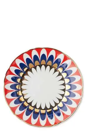 BITOSSI Dessert Plate With Gold Finishings - Multi
